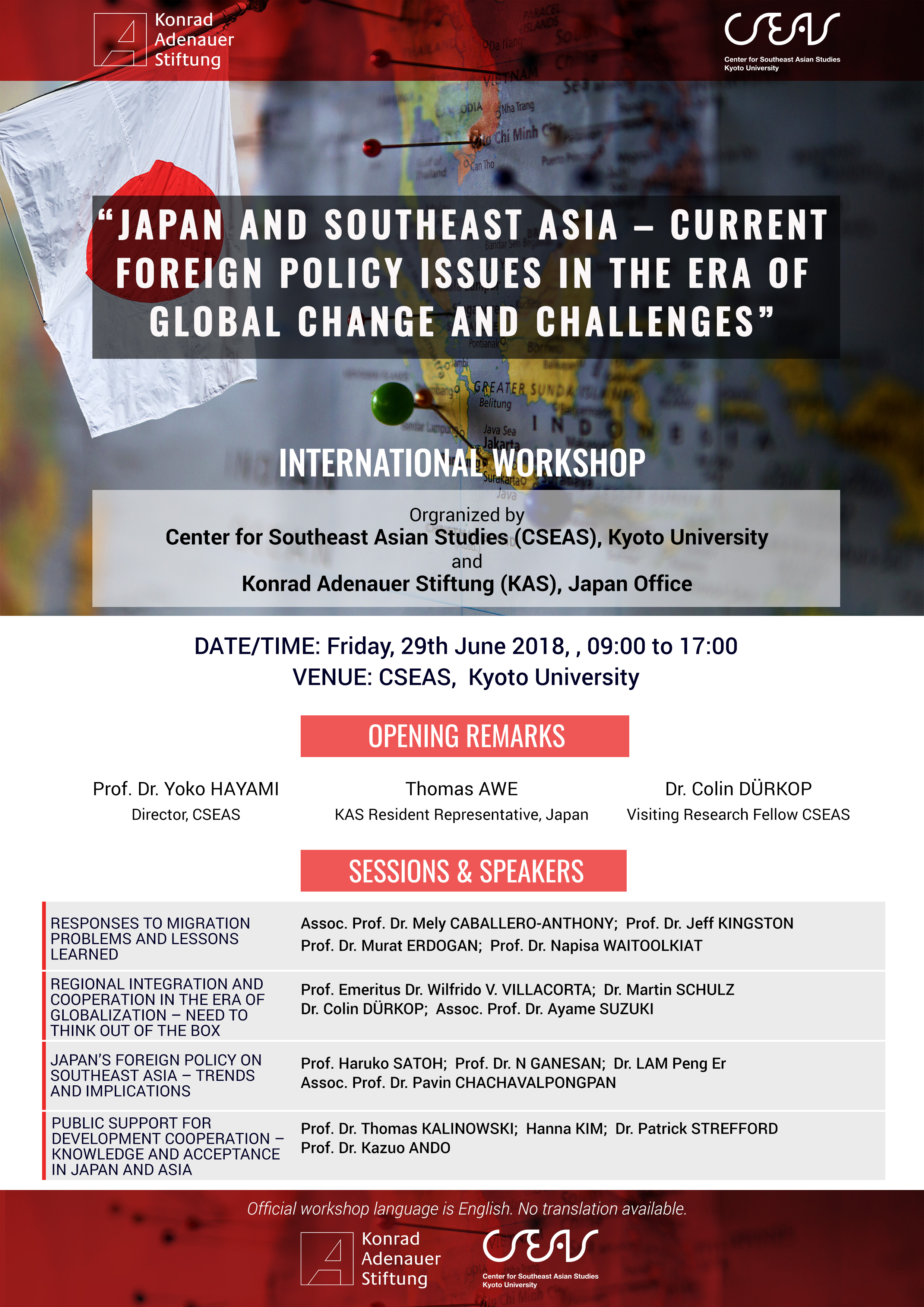 INTERNATIONAL WORKSHOP “Japan and Southeast Asia – Current Foreign ...